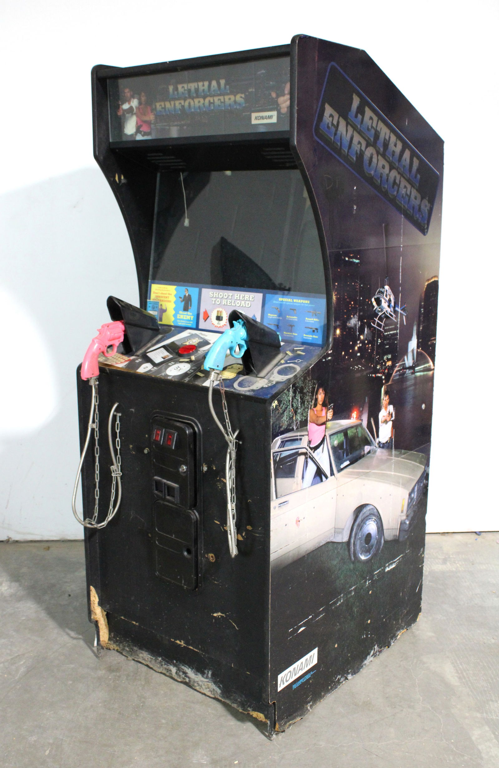 Konami Lethal Enforcers Arcade Game Auction