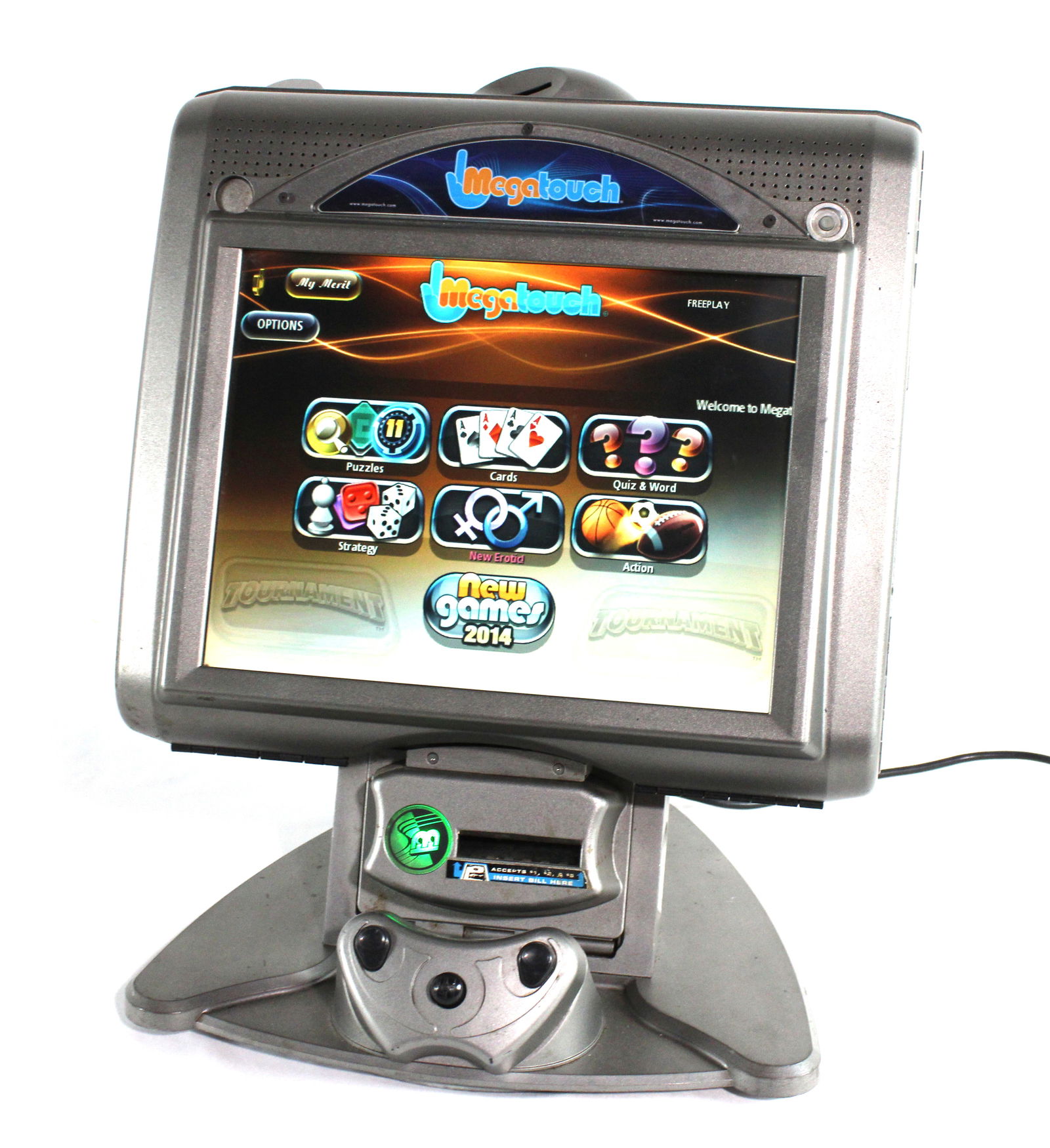 Megatouch Ion 2014 Touchscreen Tabletop Arcade Includes Photo Hunt Auction