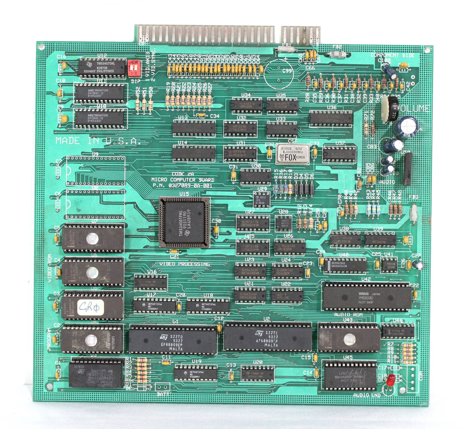 Capcom Bowling Arcade Game Board Auction