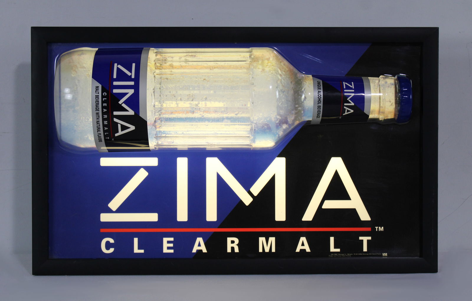 Zima Malt Beverage Light Up Advertising Sign Auction