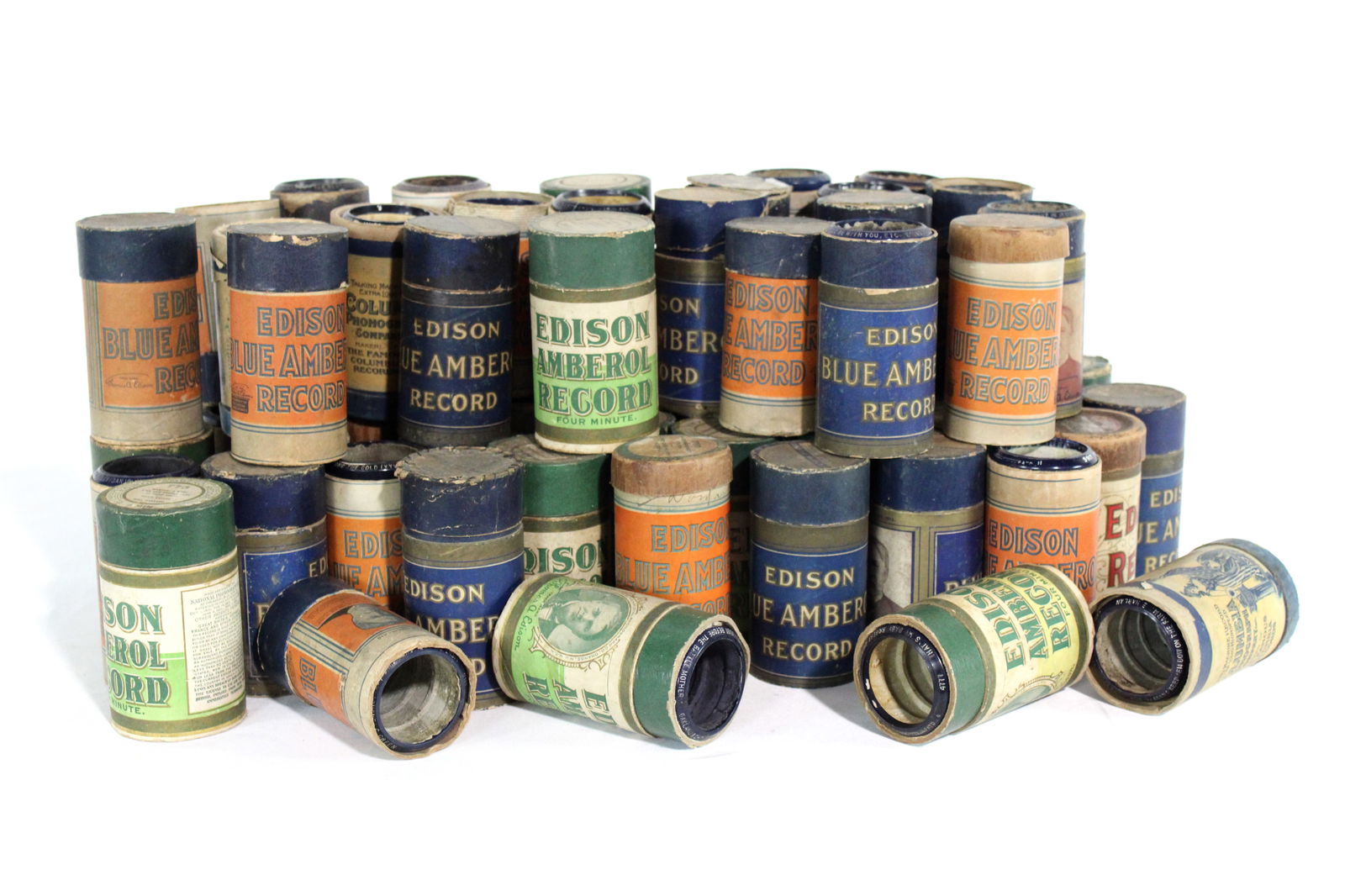 Edison Blue Amberol Record Cylinders Auction