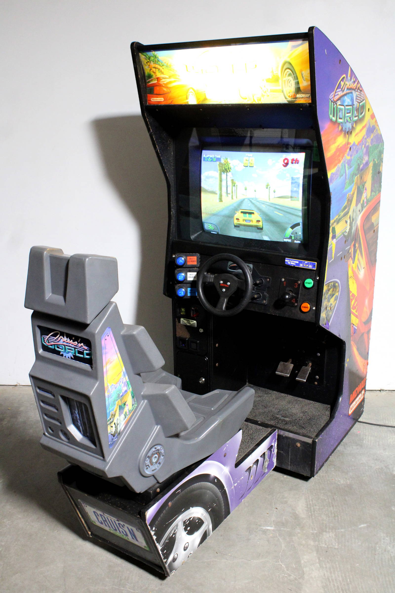 Midway Cruis'n World Sit Down Racing Arcade Game Auction
