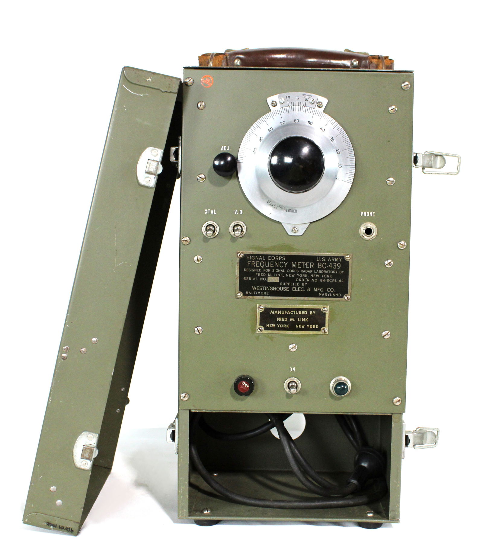 Wwii U.s. Army Signal Corps Westinghouse Frequency Meter Bc-439 Auction