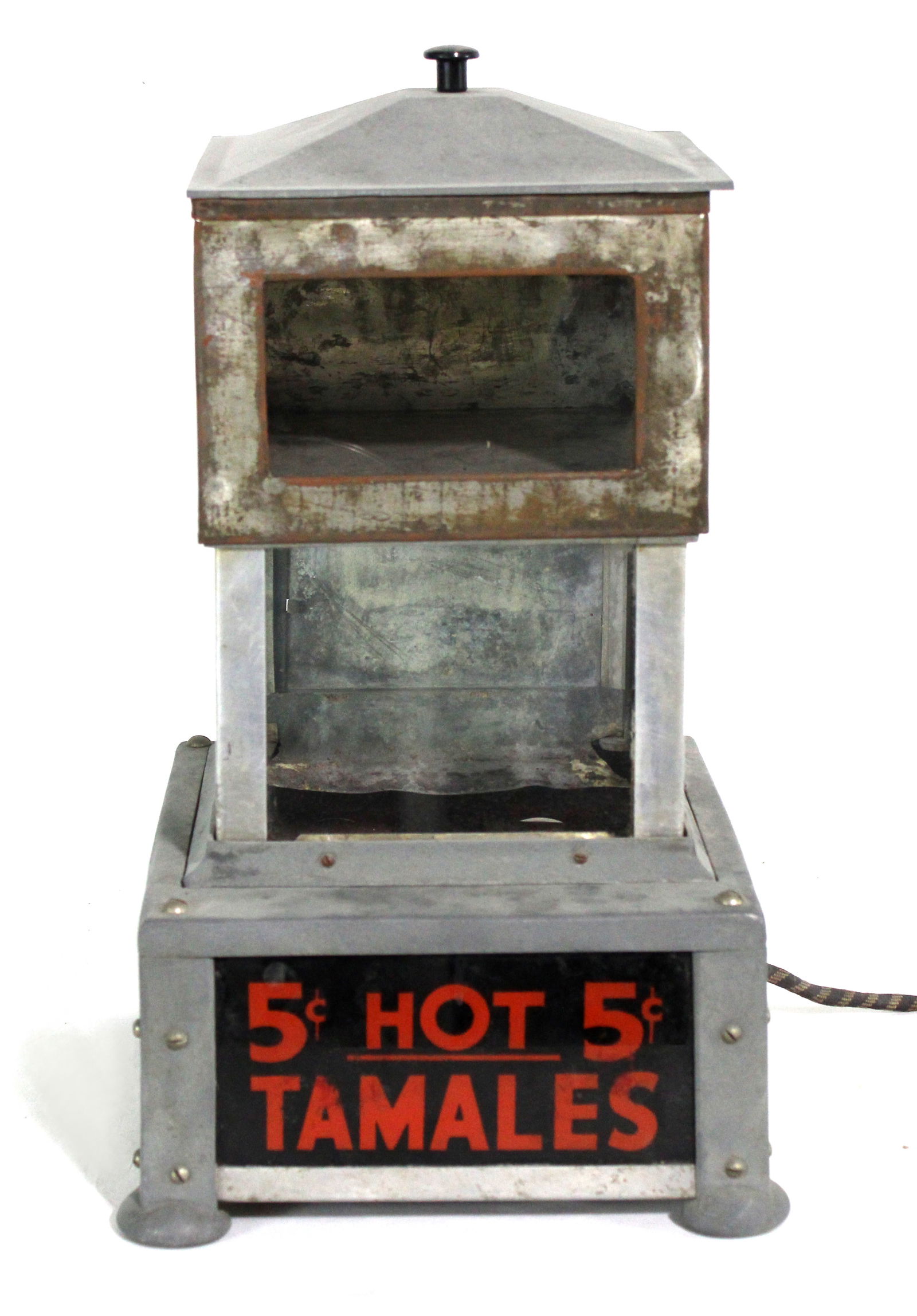 Early 5 Cent Hot Tamales Counter Display Food Warmer Auction