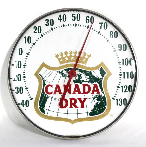 Canada Dry Glass Face Thermometer