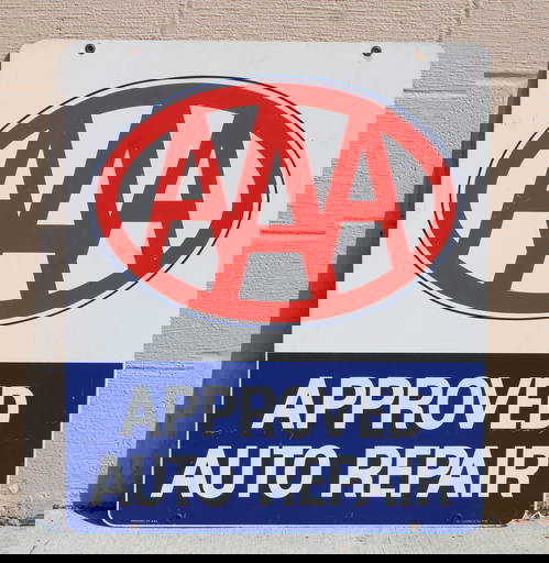 Aaa Auto Repair Shop Sign, Double Sided