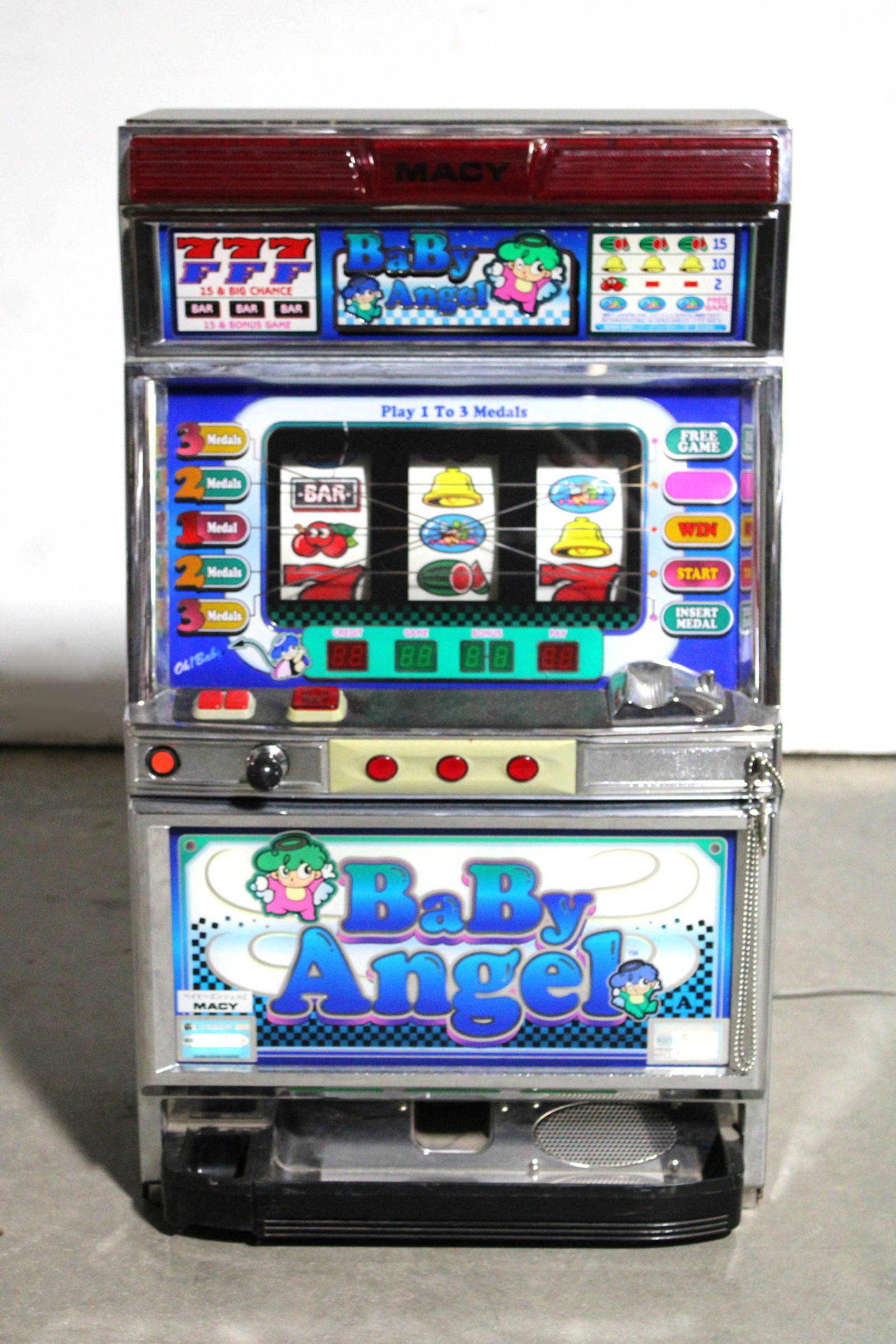 Macy Baby Angel Pachinko Slot Machine Auction