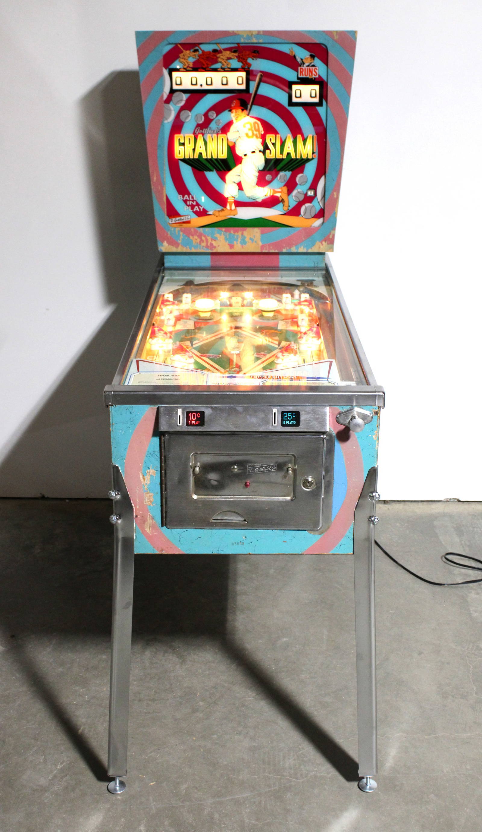 Gottlieb Grand Slam Pinball Machine Auction