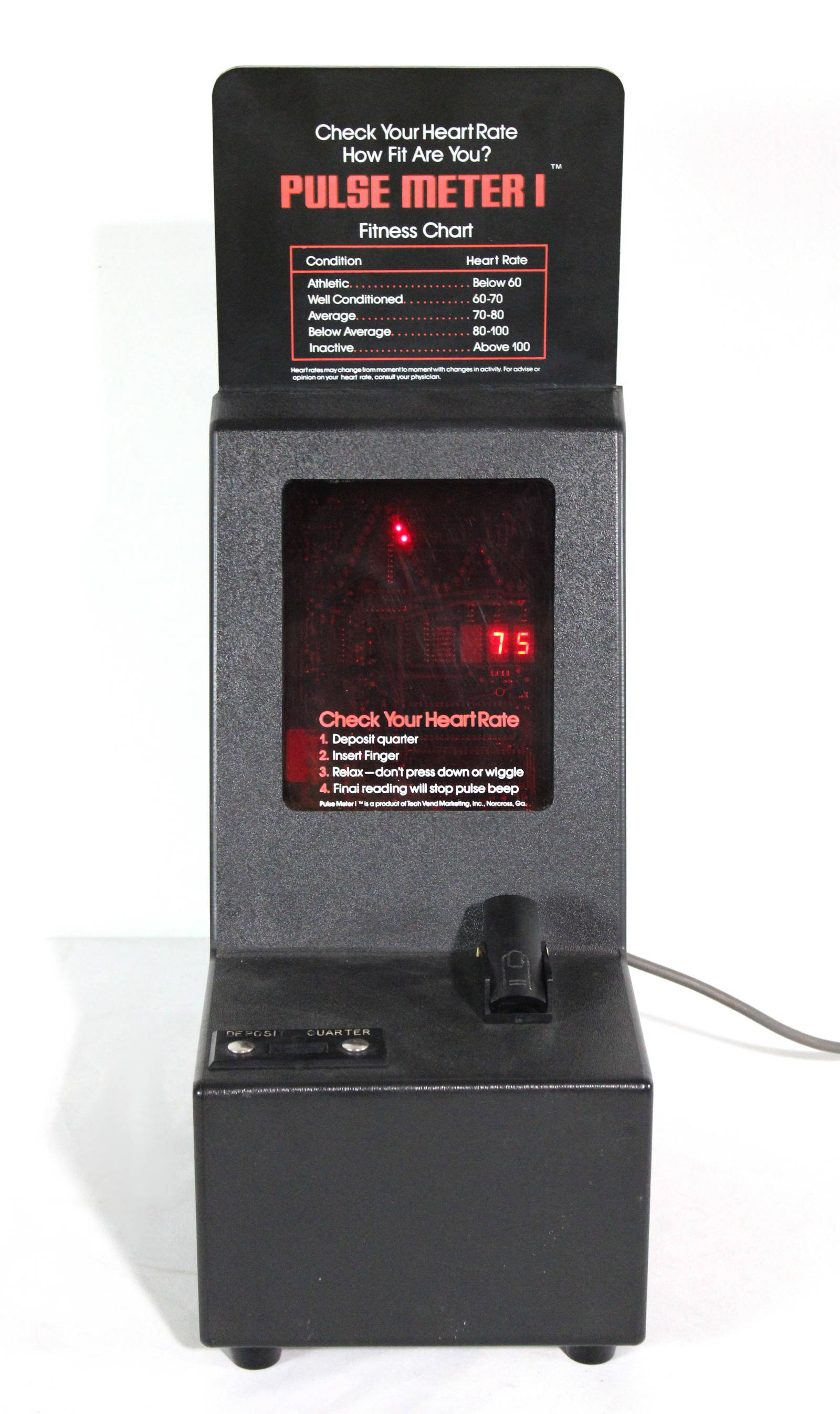 Pulse Meter Coin Op Heart Rate Check Auction