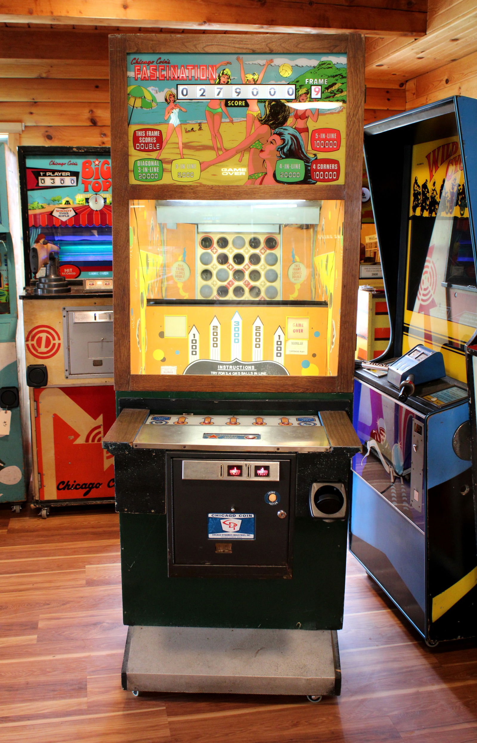 Chicago Coin Fascination Arcade Game Auction