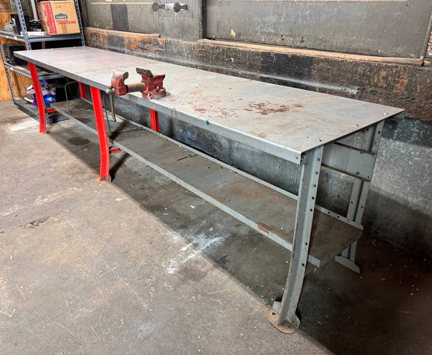 Industrial Workbench Table