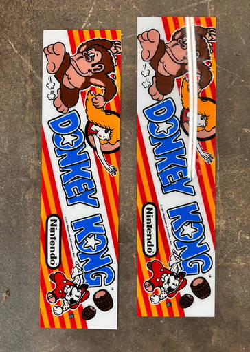 Donkey Kong Arcade Game Headers, Lot 1