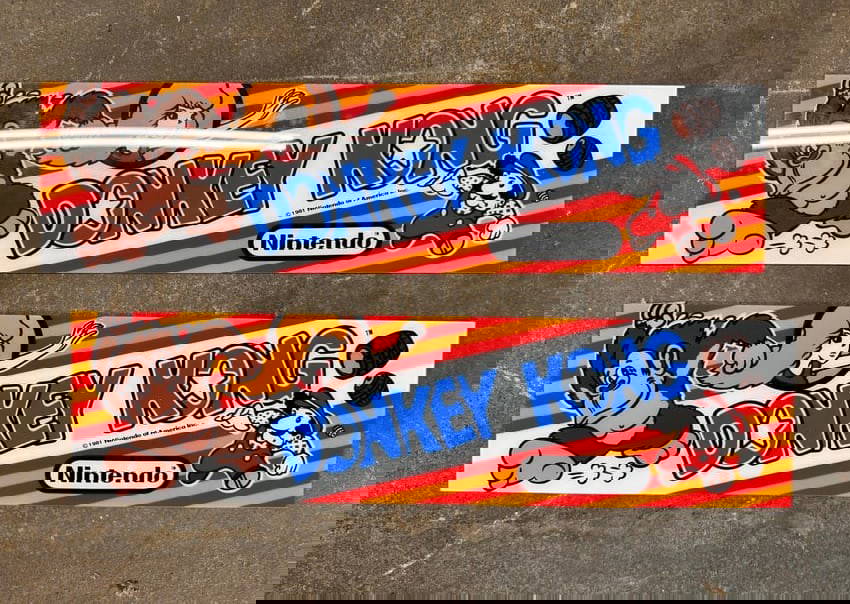 Donkey Kong Arcade Game Headers, Lot 1 Auction