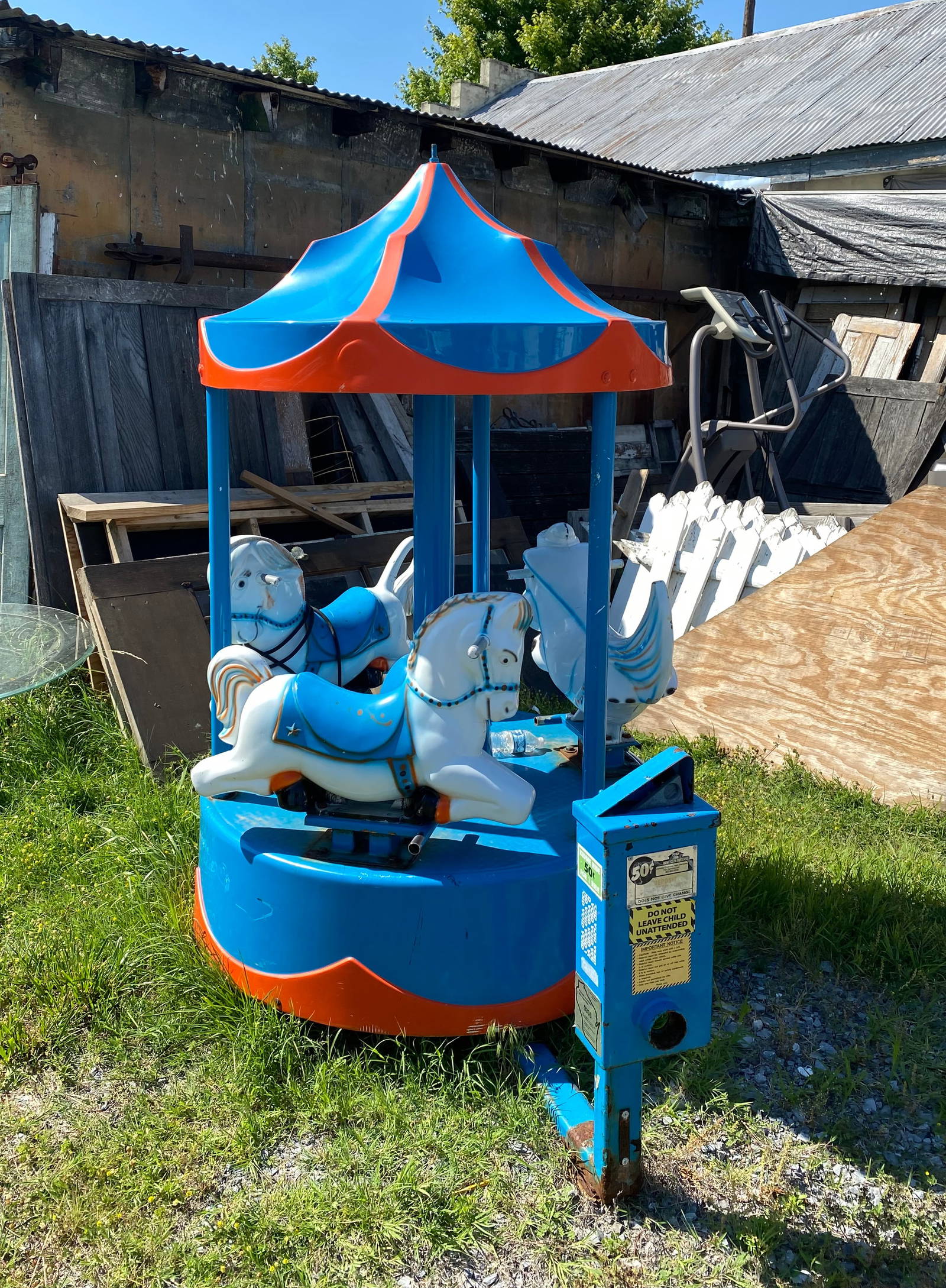 Coin Operated Carousel Kiddie Ride Auction