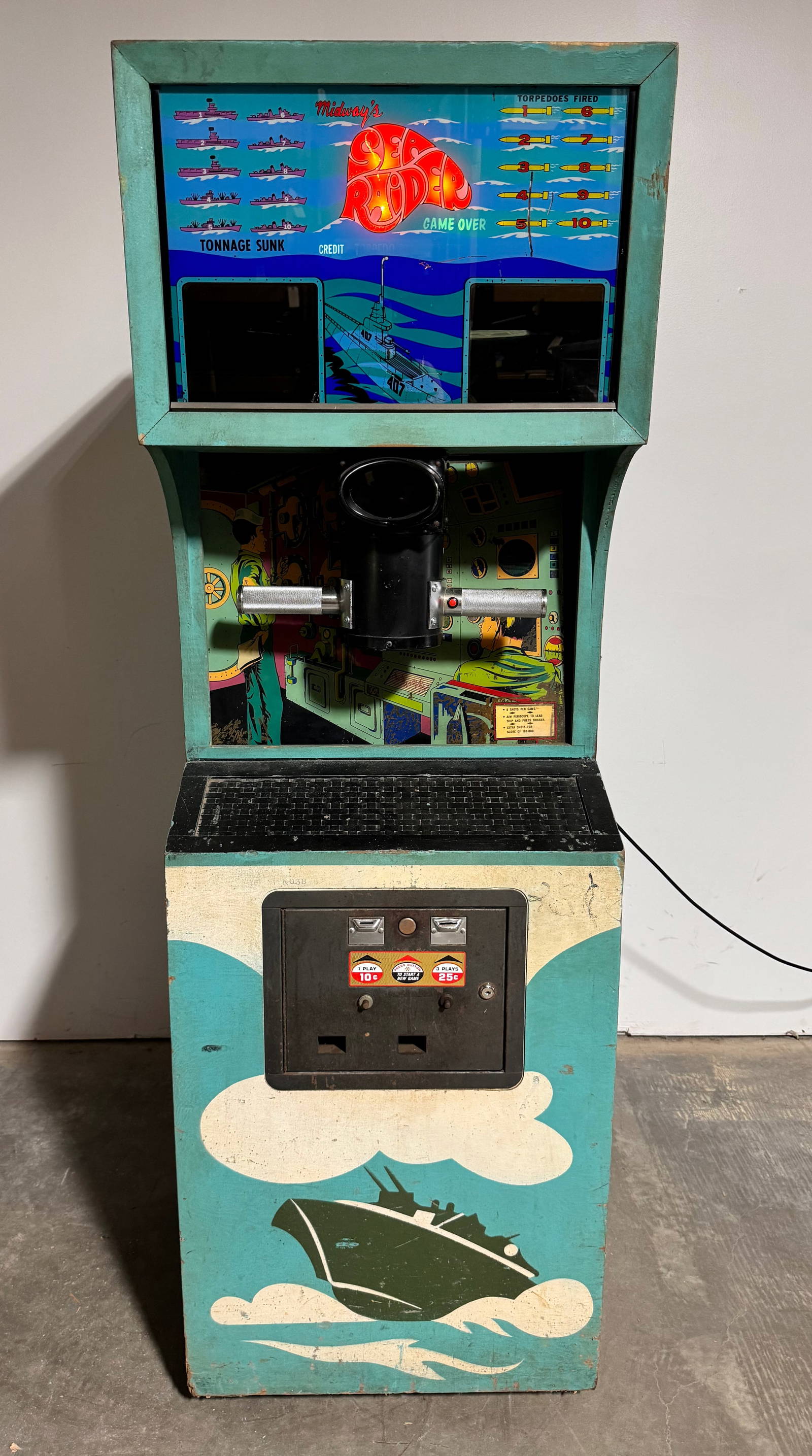 Midway Sea Raider Arcade Game, Mechanically Restored Auction