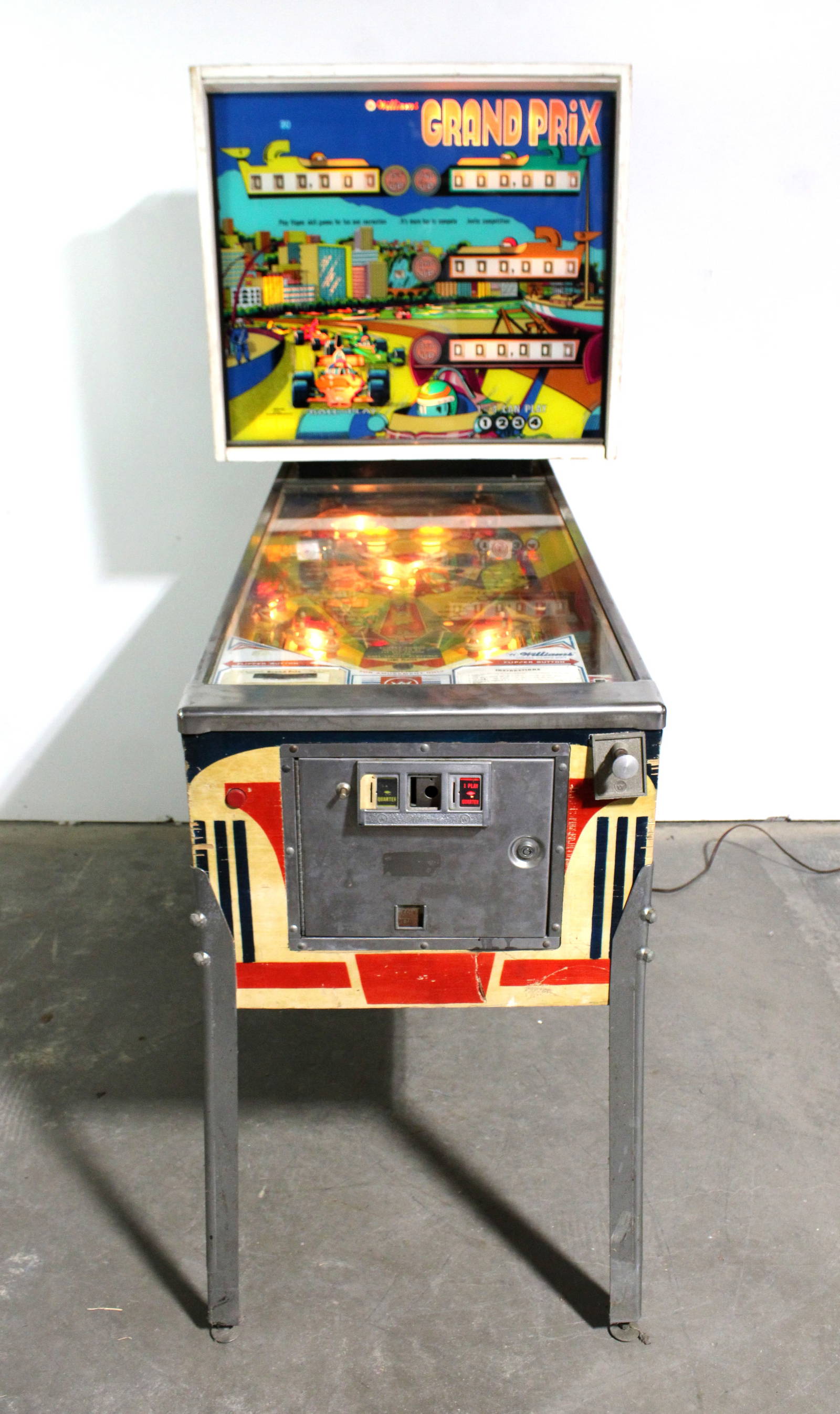 Williams Grand Prix Pinball Machine Auction