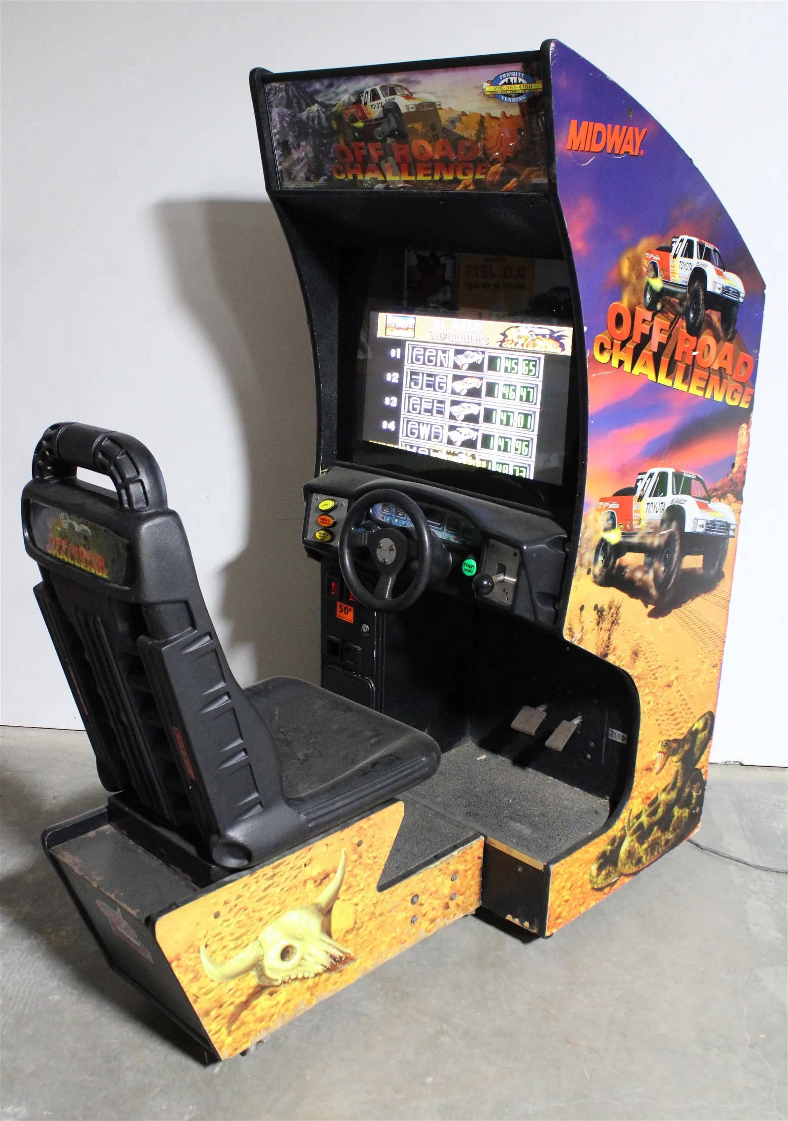 Midway Off Road Challenge Sit Down Driving Arcade Game Auction