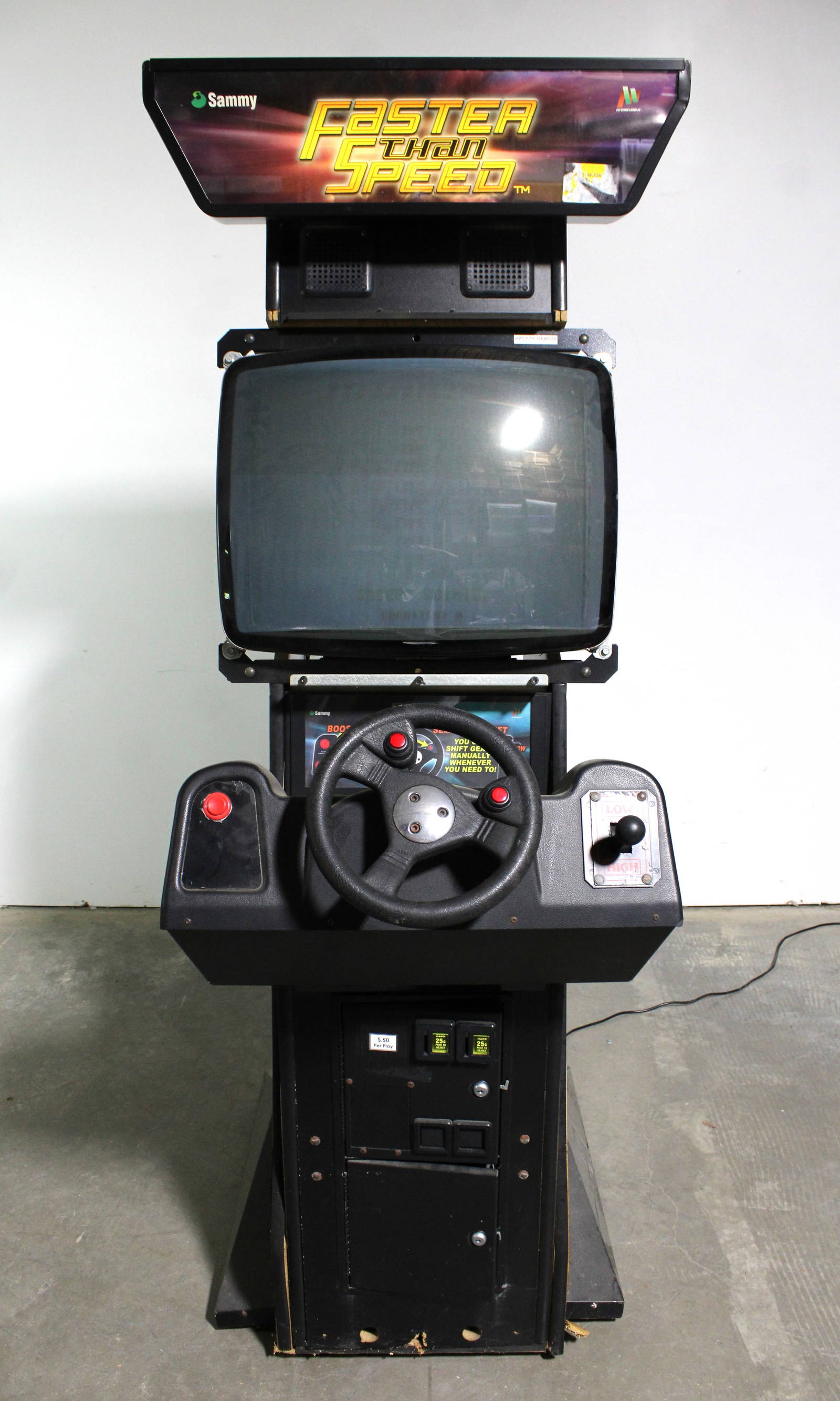 Sammy Faster Than Speed Arcade Game Auction