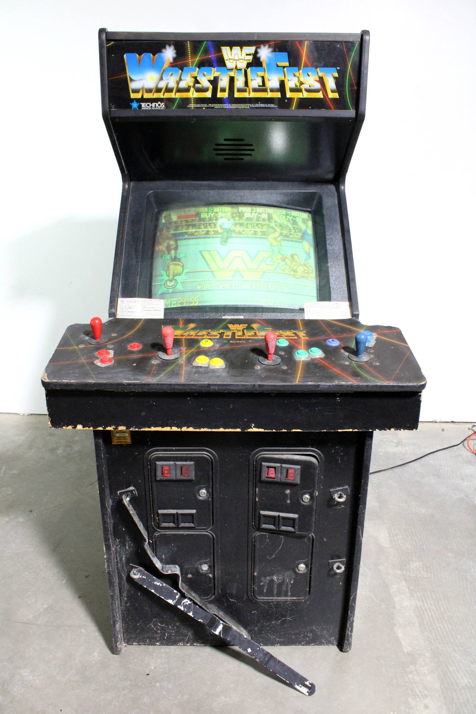 Wwf Wrestlefest Arcade Game Auction
