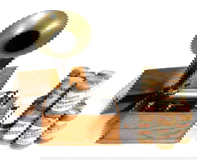 Edison Model A Standard 2 Clip "square Top" Phonograph, 1899