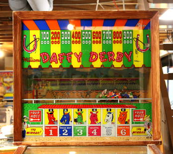 Gottlieb Queen Of Hearts Woodrail Pinball Machine, 1952 Auction