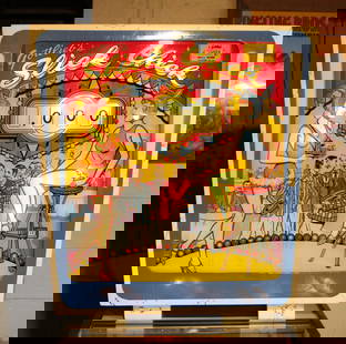 Gottlieb Queen Of Hearts Woodrail Pinball Machine, 1952 Auction