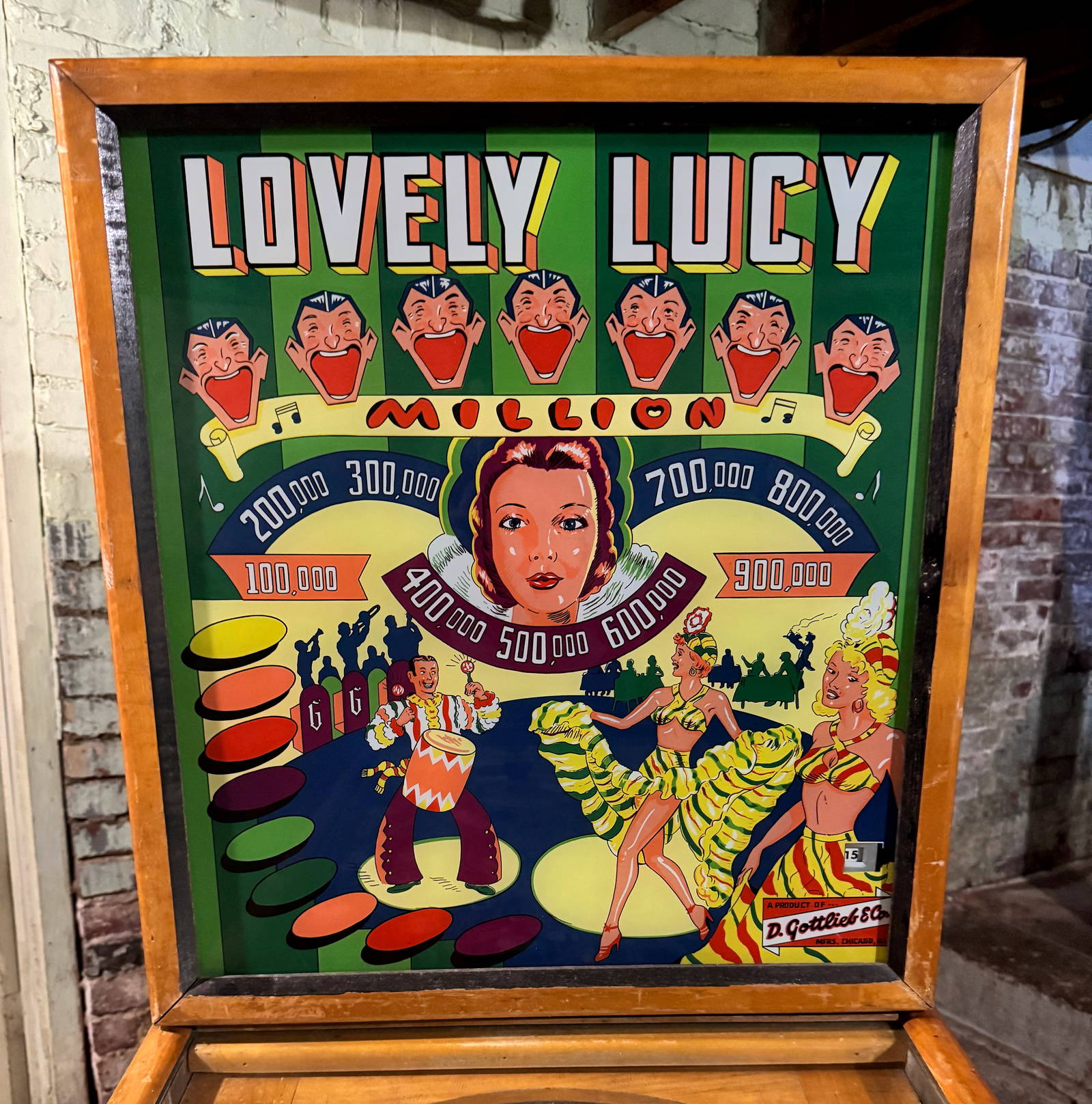 Gottlieb Lovely Lucy Woodrail Pinball Machine, 1954 Auction