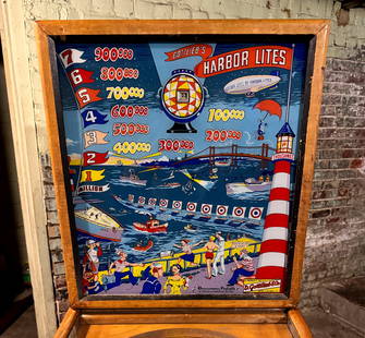 Gottlieb Sluggin' Champ Woodrail Pinball Machine, 1955 Auction