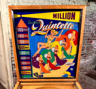 Gottlieb Easy Aces Woodrail Pinball Machine, 1955 Auction