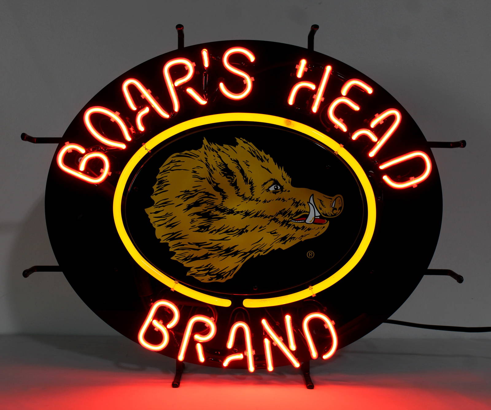 Boars Head Neon Advertising Sign Auction