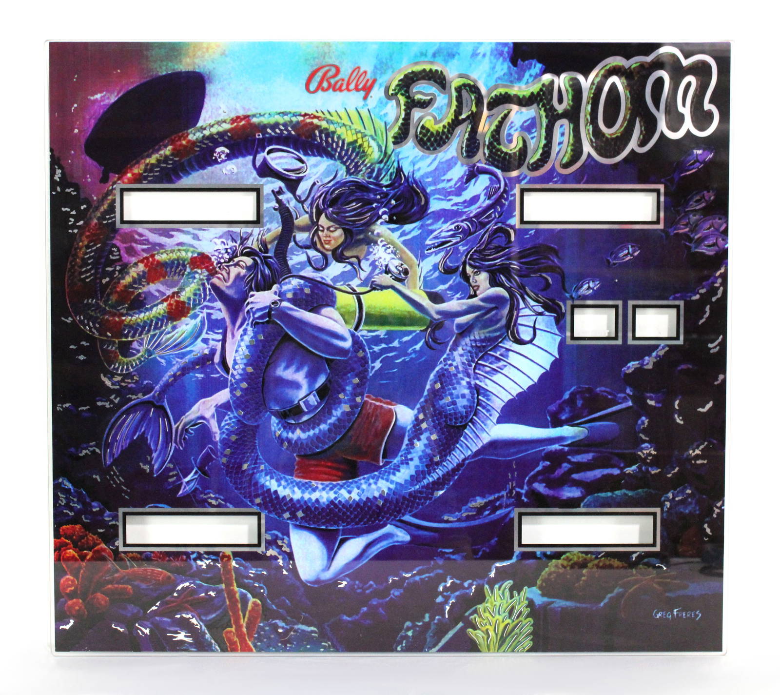 Bally Fathom Pinball Backglass, New Auction