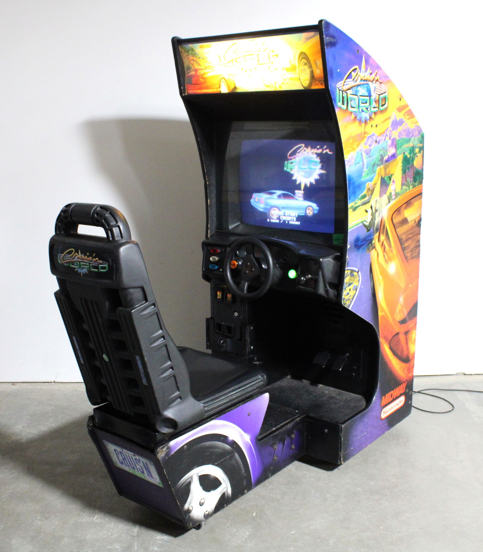 Midway Cruis'n World Sit Down Racing Arcade Game