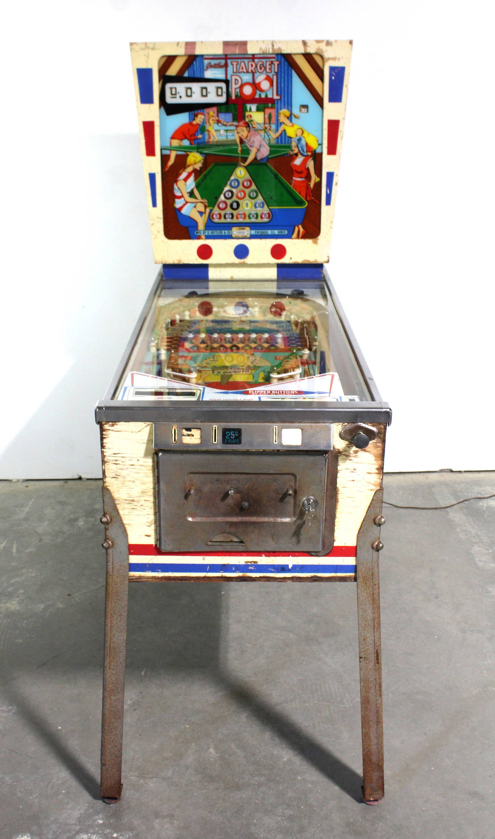 Gottlieb Target Pool Wedgehead Pinball Machine Auction