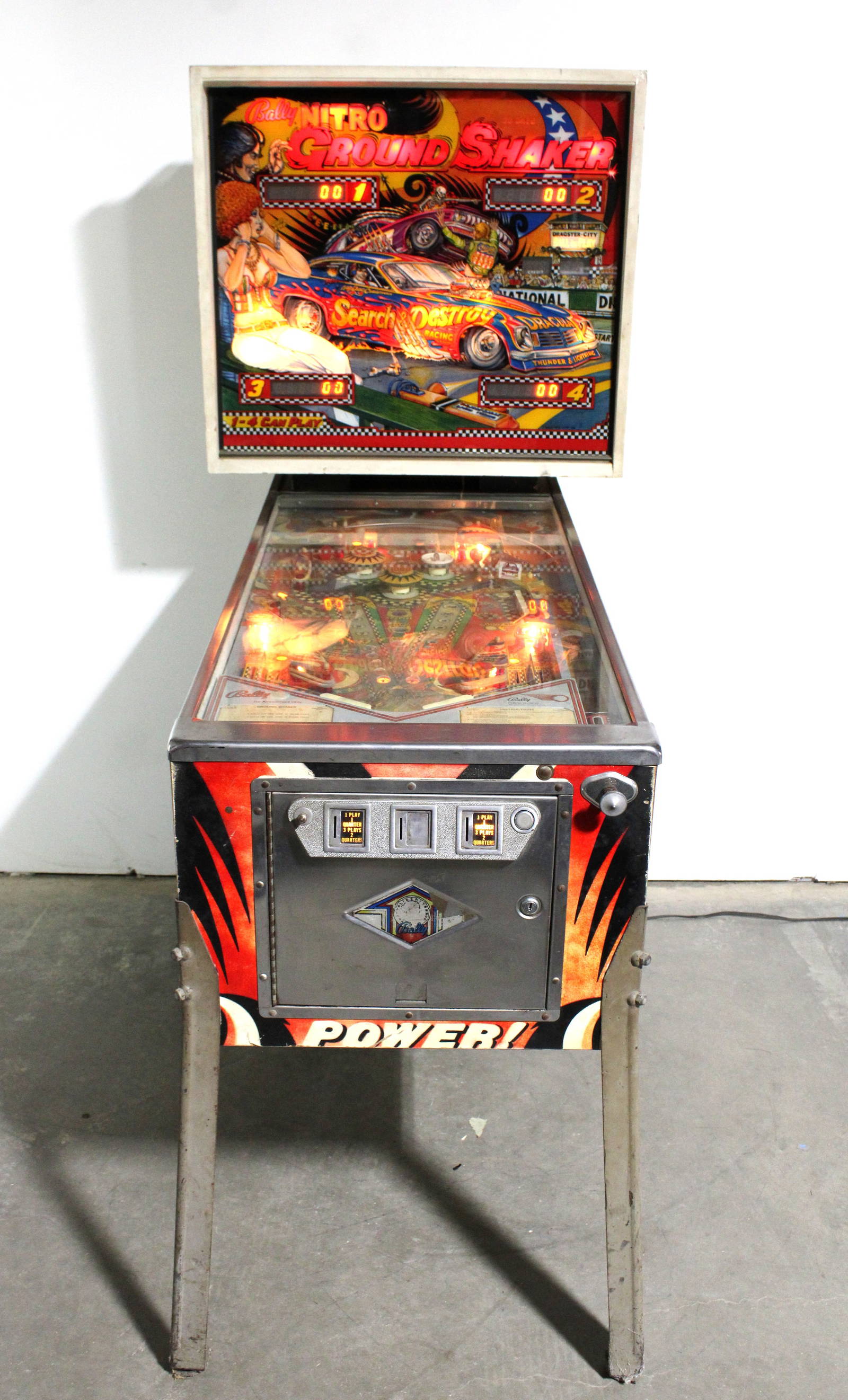 Bally Nitro Ground Shaker Pinball Machine Auction