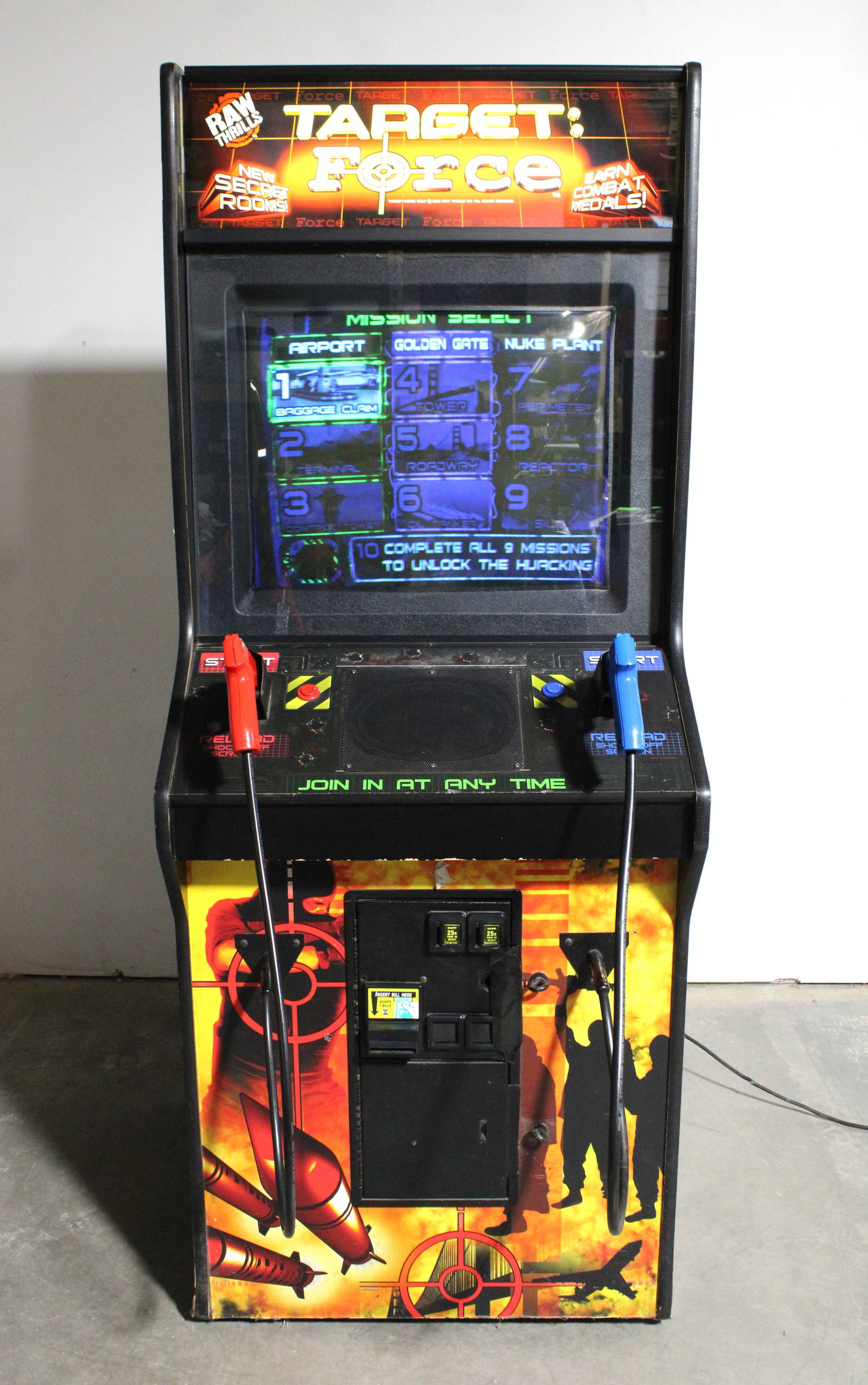 Raw Thrills Target Terror Arcade Game Auction