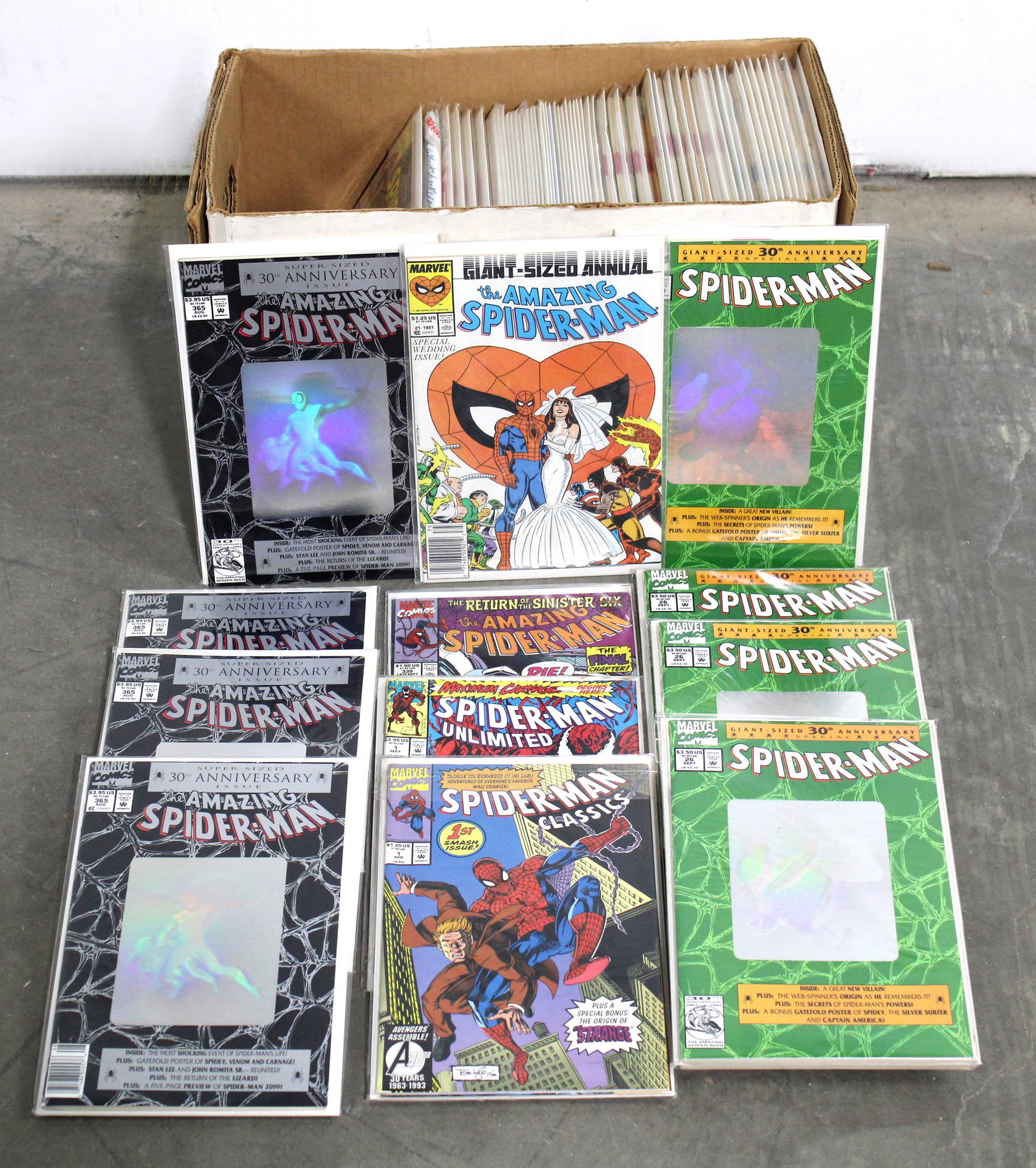 Marvel Comics Spider-man Comic Books, Reseller's Lot Auction