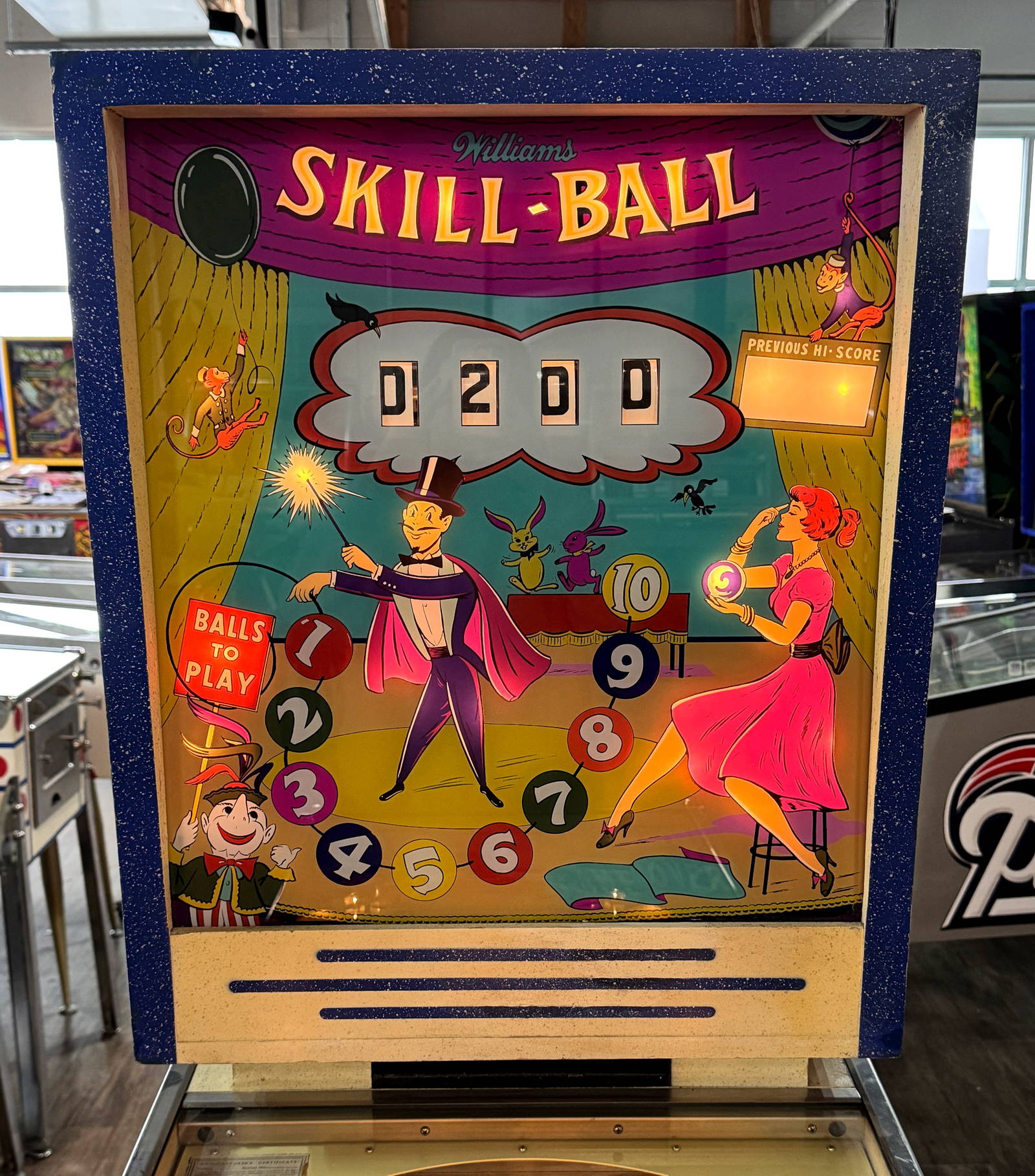 Williams Skill-ball Pinball Machine, 1961 Auction