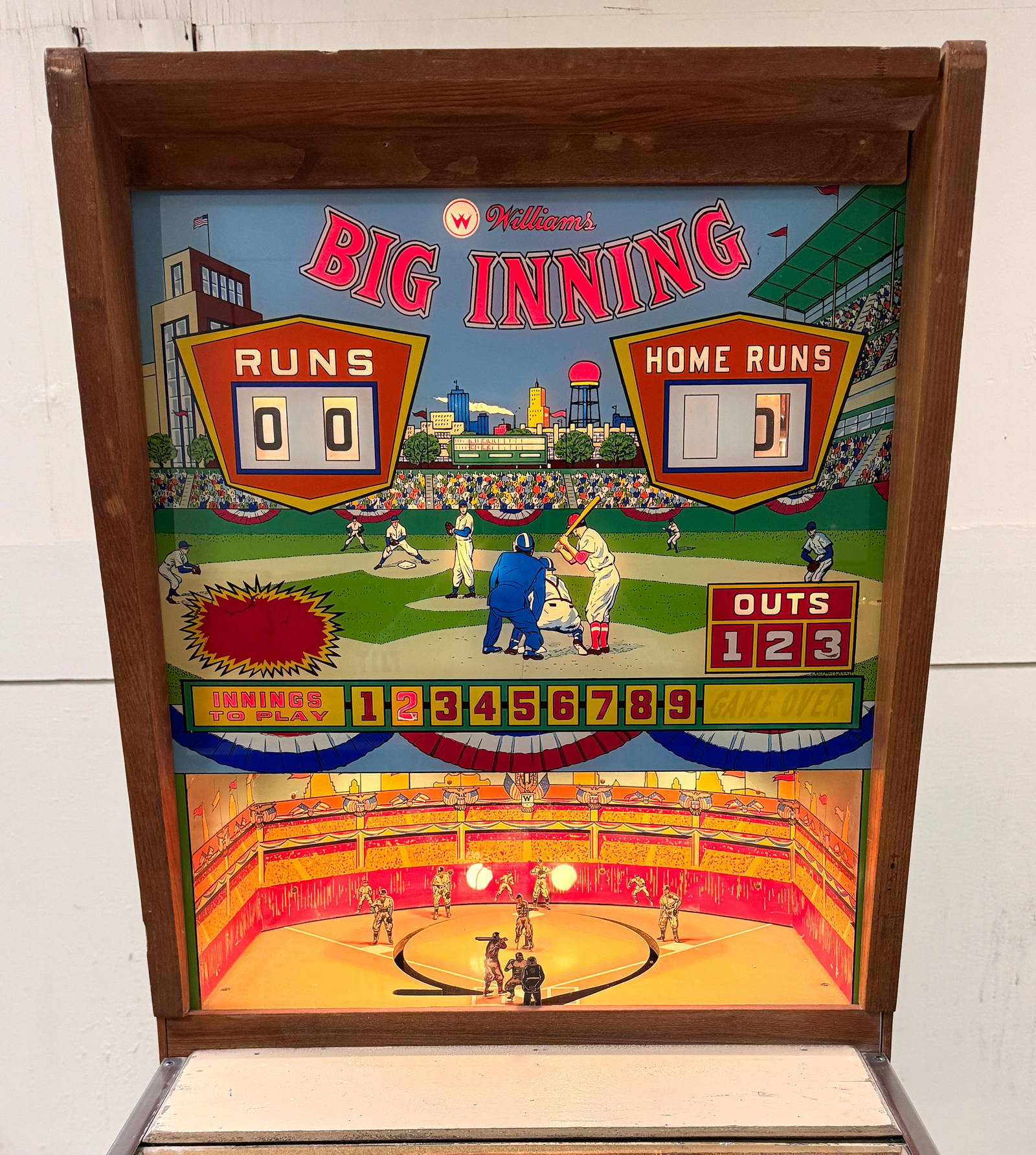 Williams Big Inning Pitch And Bat Baseball Pinball Machine, 1958 Auction