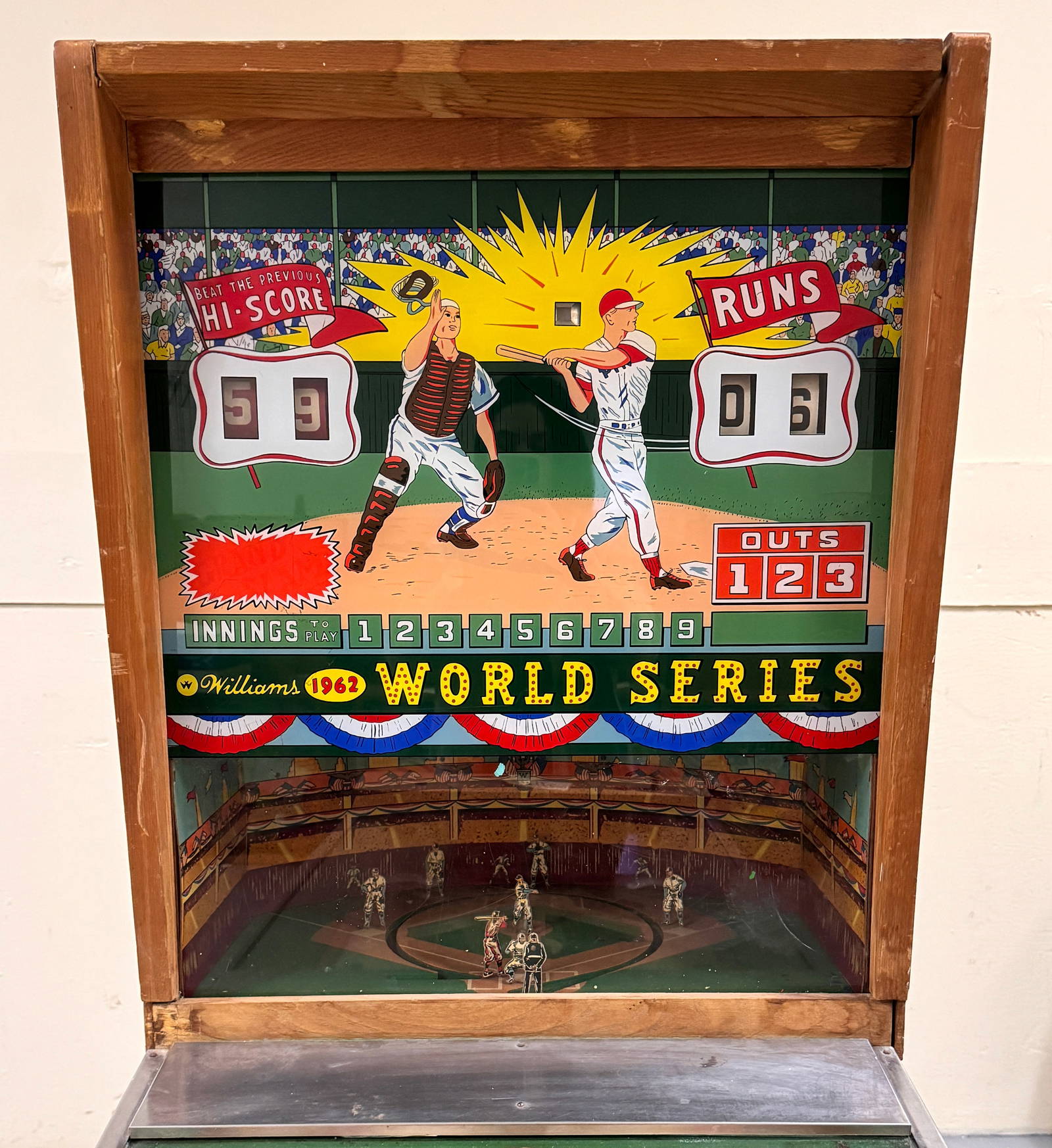 Williams World Series Baseball Pinball Machine, 1962 Auction