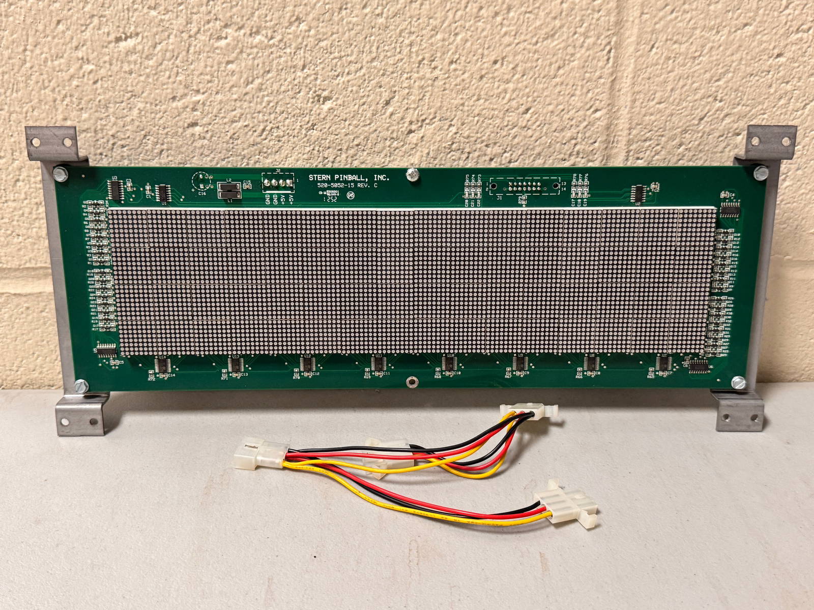 Stern Dot Matrix Pinball Display, Lot 1 Auction