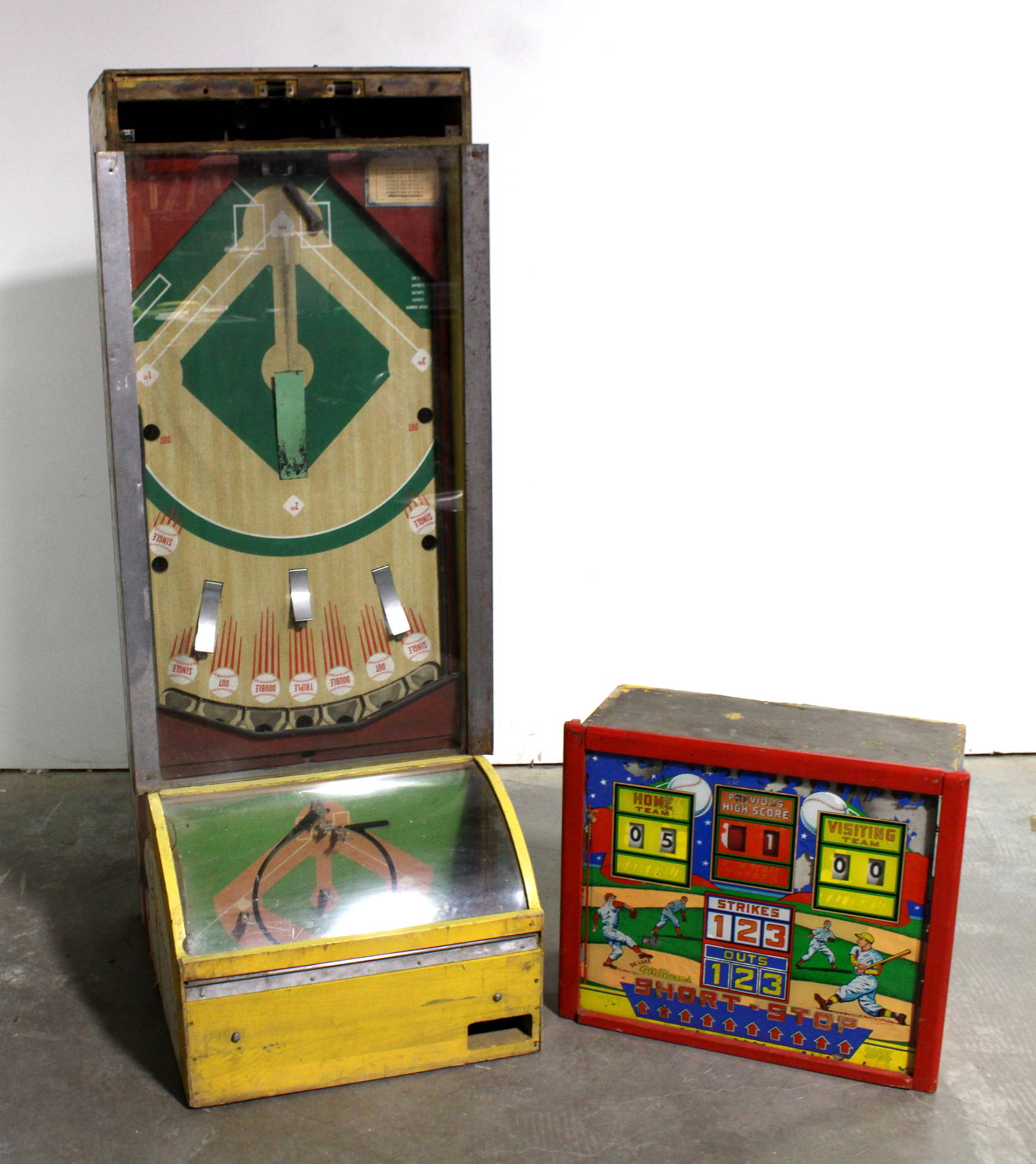Williams Short Stop Pitch And Bat Baseball Pinball Machine - May 29 ...