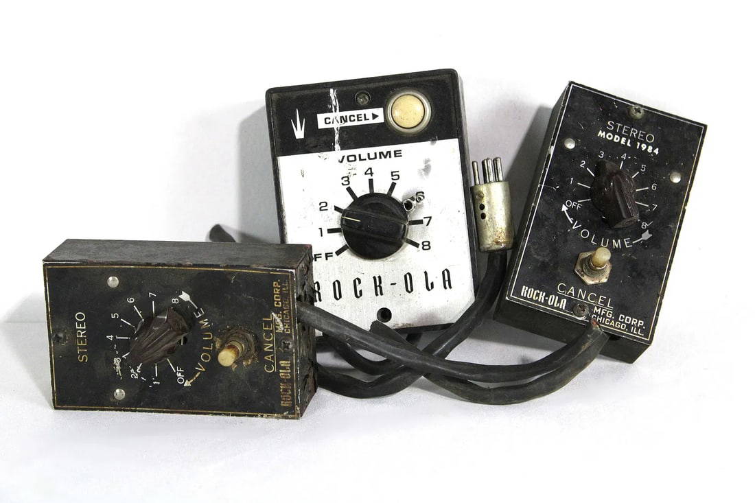 Rockola Jukebox Volume Controls Auction
