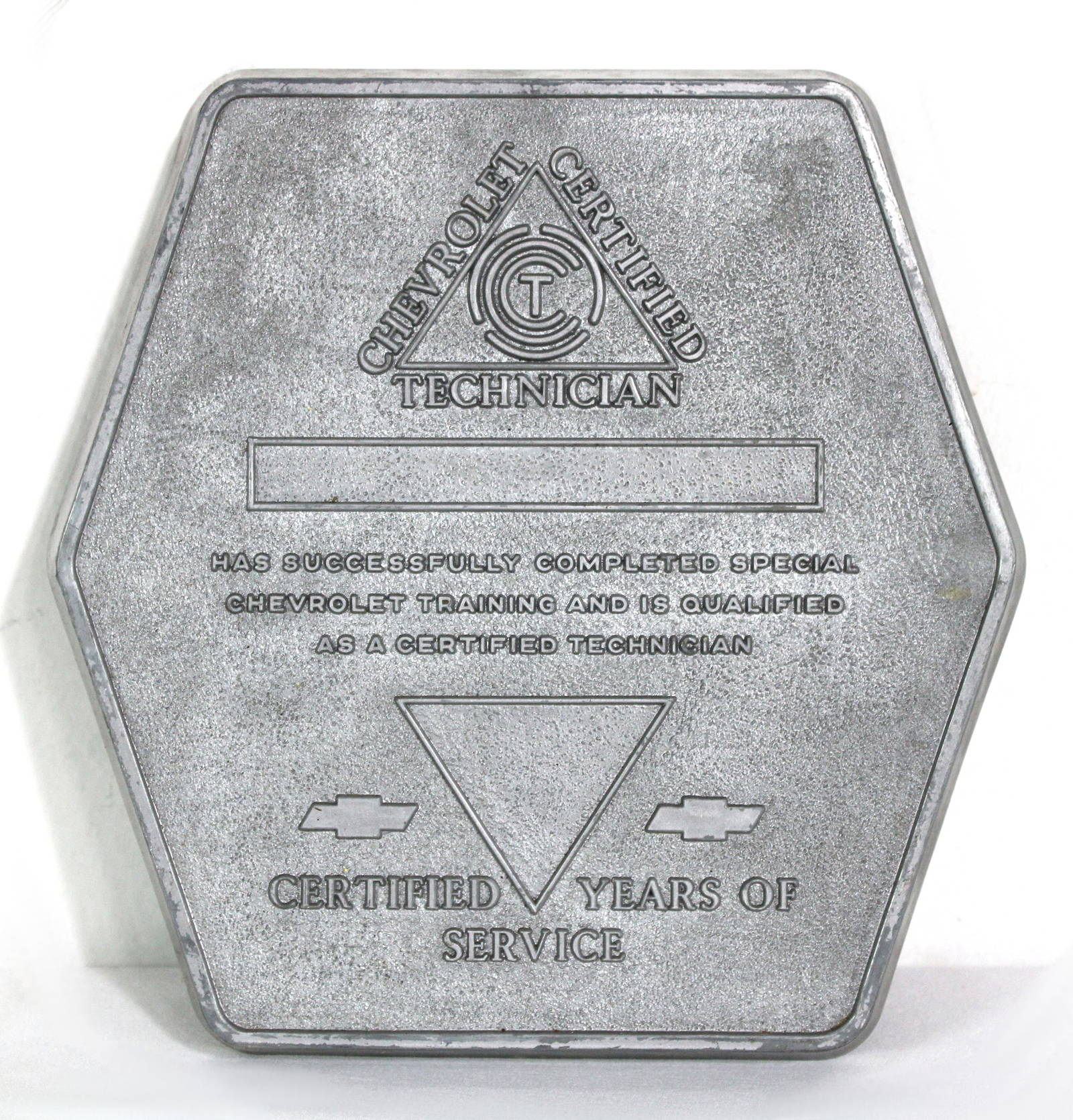 Nos Chevrolet Certified Technician Plaque - Jun 26, 2025 | Jaybird ...