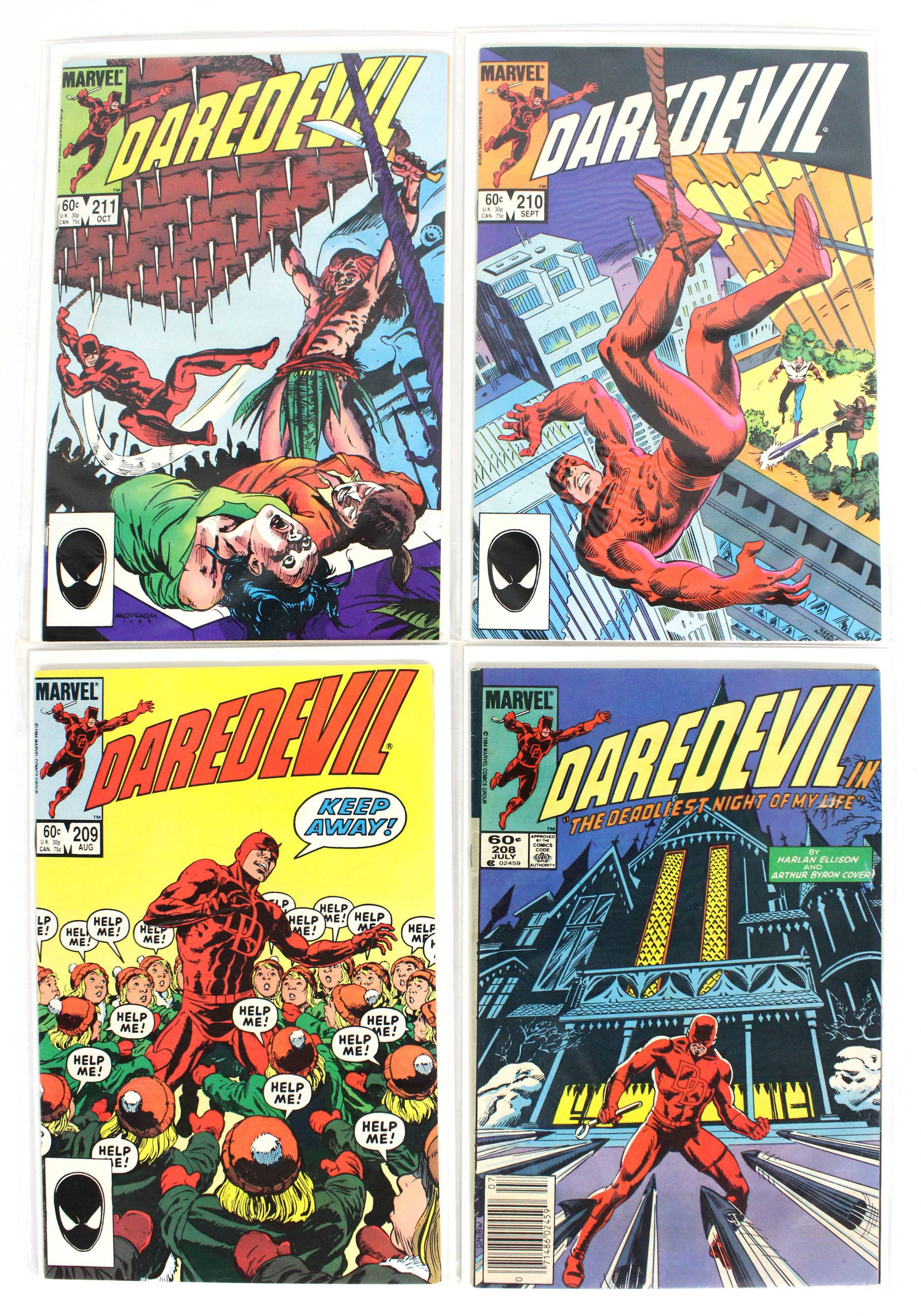 Marvel Comics Daredevil Comic Books, Issues 208-211 Auction