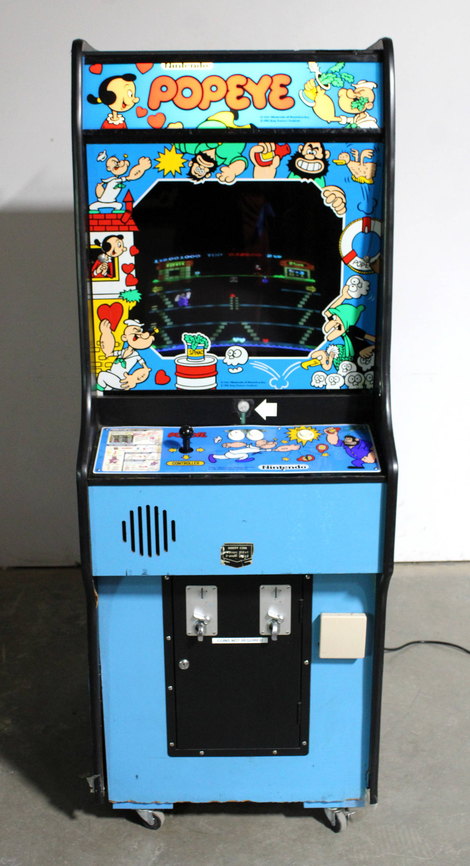Nintendo Popeye Arcade Game Auction