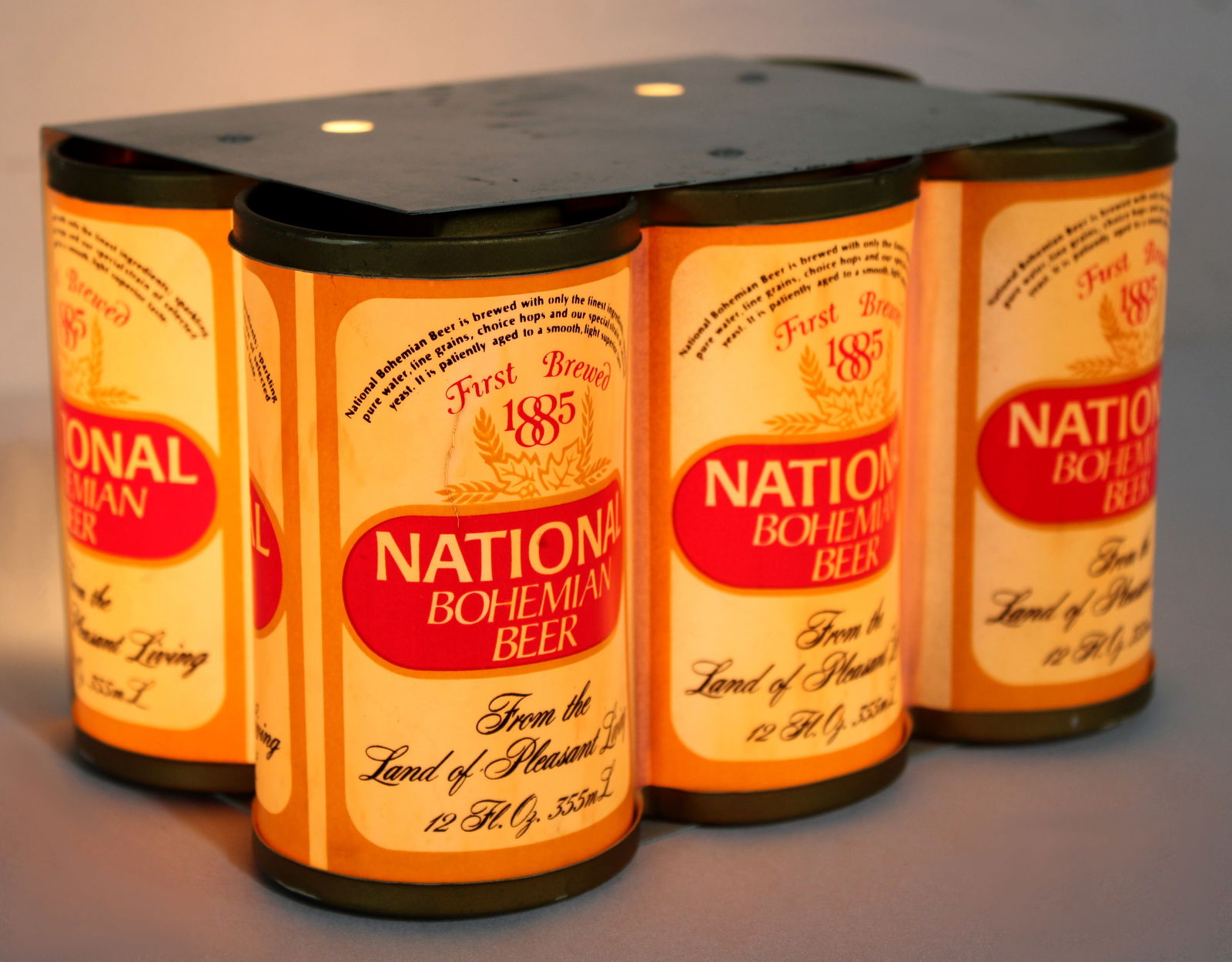 National Bohemian, Natty Boh Light Up Beer Can Sign Auction