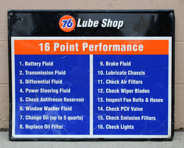 Lube Shop Automotive Sign