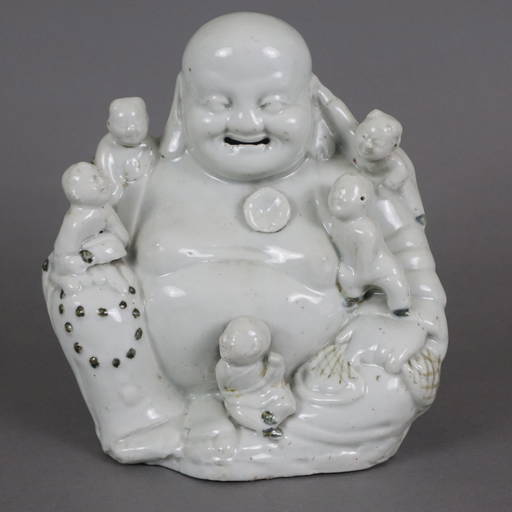 Glücksbuddha Mit Kindern China, Der Lachende Milefo, Auch Budai Genannt ...