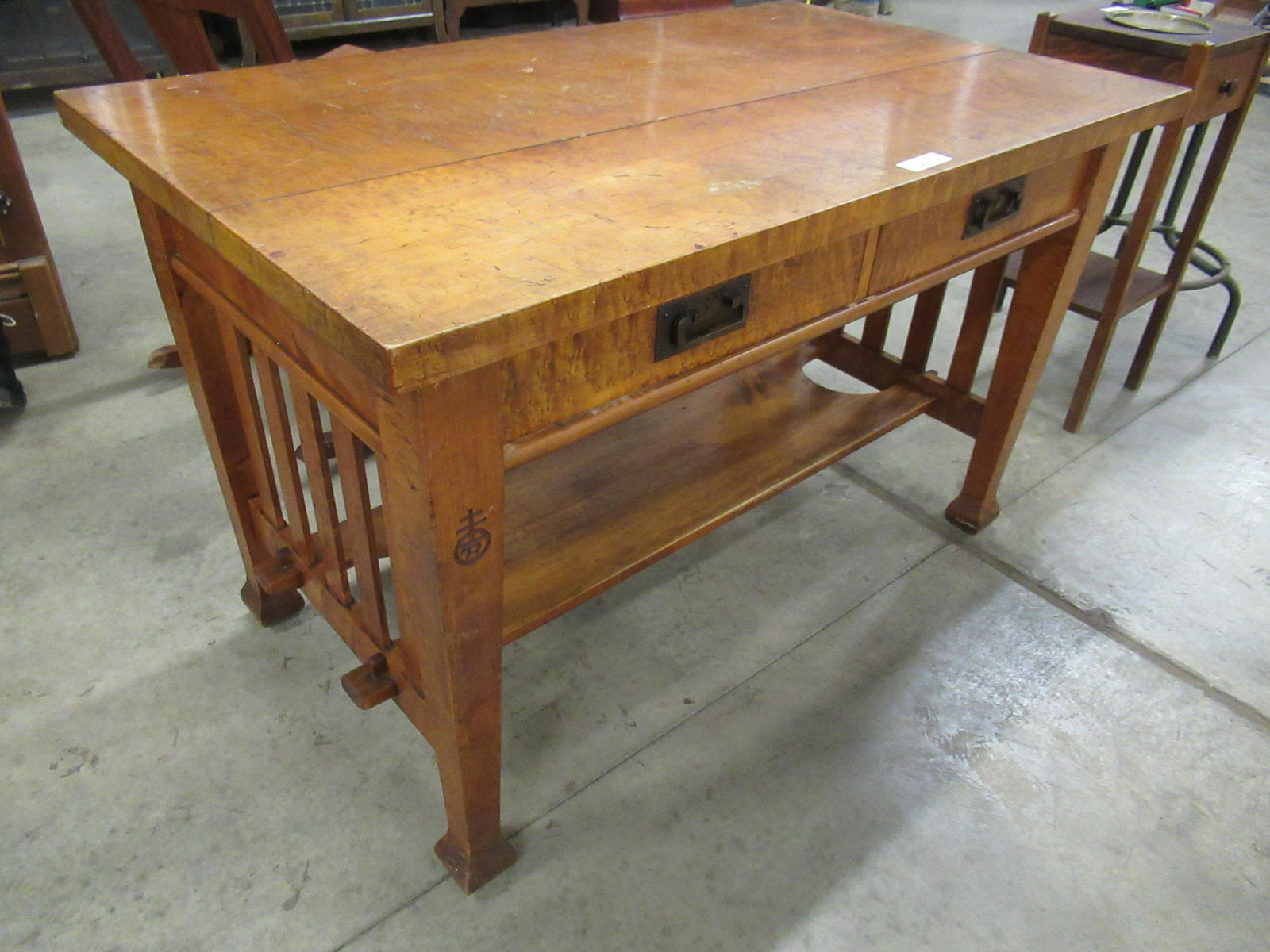 ROYCROFT BIRDSEYE MAPLE LIBRARY TABLE - Mar 07, 2020 | Schultz ...