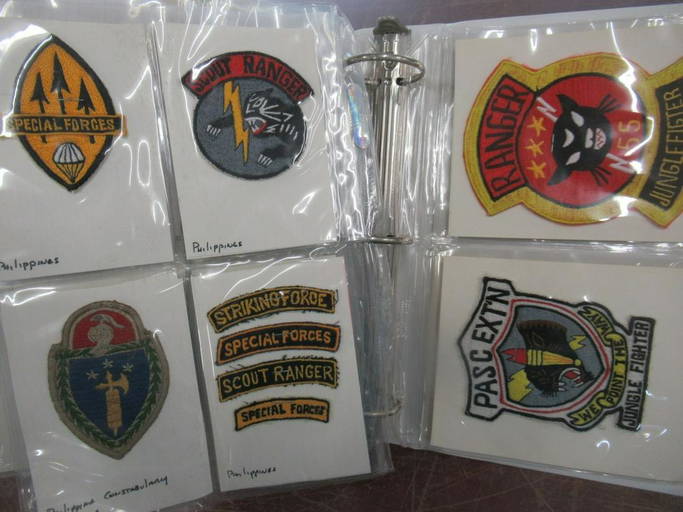 Binder Of Military Patches Of Asia Incl. Korea